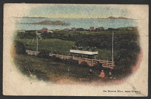 Tram on Howth Hill, Co.Dublin, Ireland. Near Summit. p/u 1906. | eBay UK