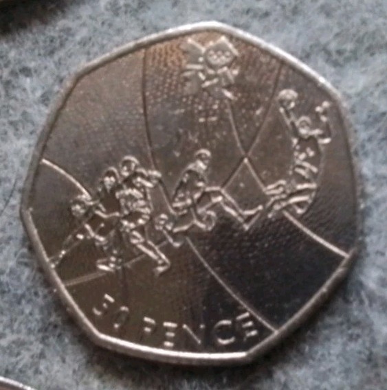10x London Olympics 50p Coin Set Including ⚽ Offside Rule, Excellent ...