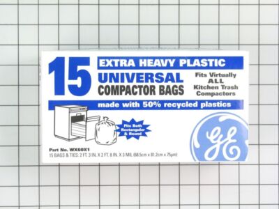 OEM GE WX60X1 Appliance Compactor Bags (15 Bags) 2377 AH312032 EA312032 ...