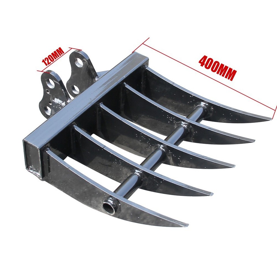 Rake:Attachment for 2000lbs 1 Ton Mini Excavators for land clearing ...