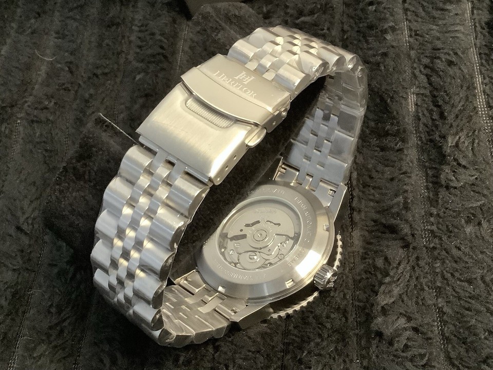 Heritor Edgard Automatic 24 Jewels Navy Dial Japan Movement NH35A New ...