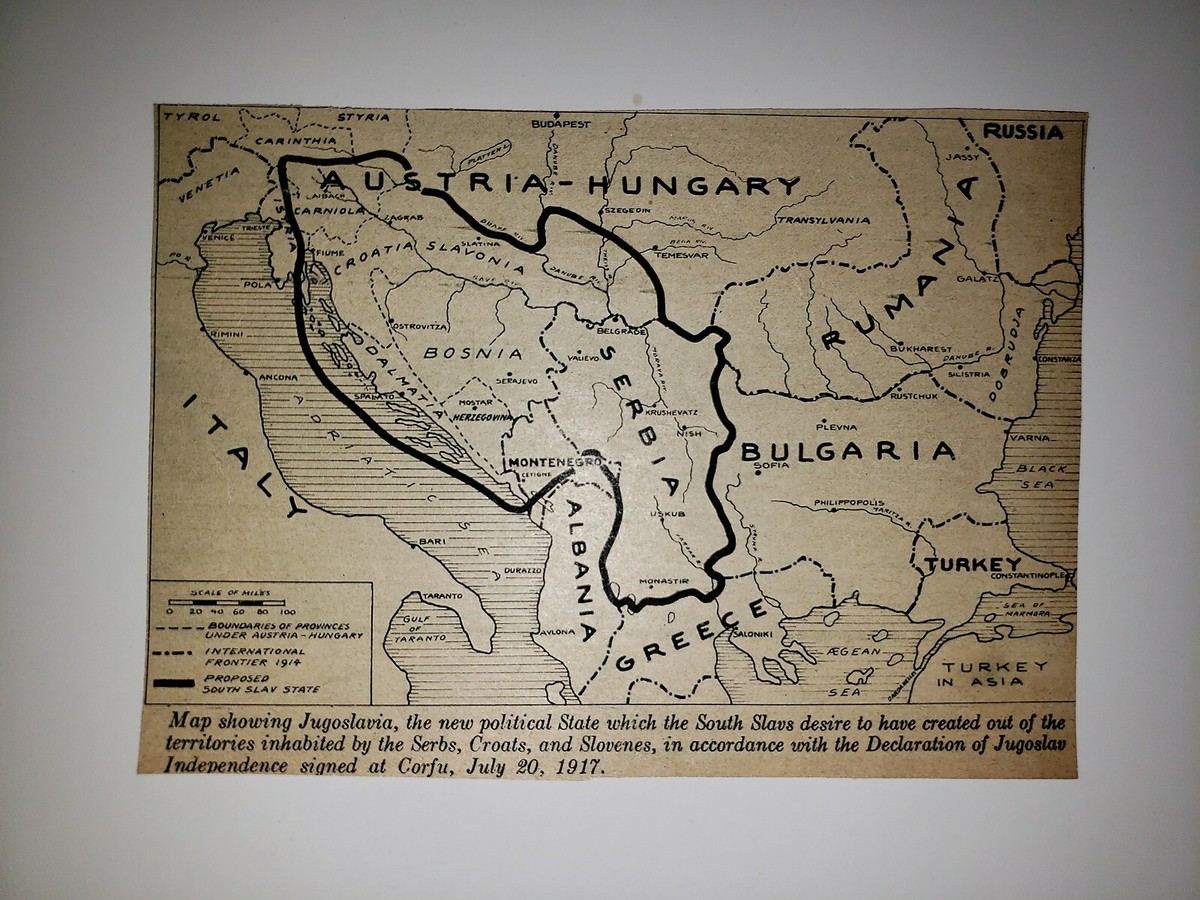 Yugoslavia Map Clipart Map Of Yugoslavia. Vector Illustration Stock