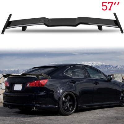 57" Rear Trunk Spoiler TRD Racing Wing Lip Glossy For Lexus IS300 250 ...