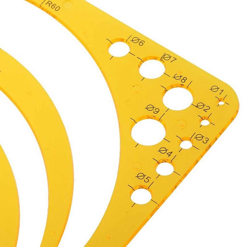Drafting Circle Template Radius Drawing Stencil Useful Technical Tool ...