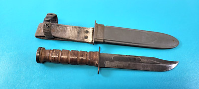 WWII US Navy Robeson RCC Mk 2 Combat Fighting Knife & USN Scabbard | eBay