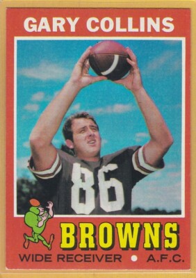 1971 TOPPS FOOTBALL GARY COLLINS #75 BROWNS EX/EXMT *99975 | eBay