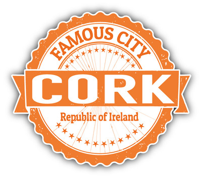Cork City Ireland Grunge Travel Stamp Car Bumper Sticker Decal 5" x 4 ...