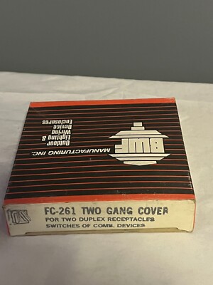 NEW BWF MANUFACTURING # FC-261 DUPLEX SWITCH COVER | eBay