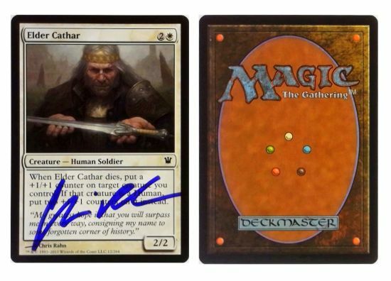 1x Elder Cathar: V0273: Signed/Autographed: Chris Rahn: Purple Pictured ...