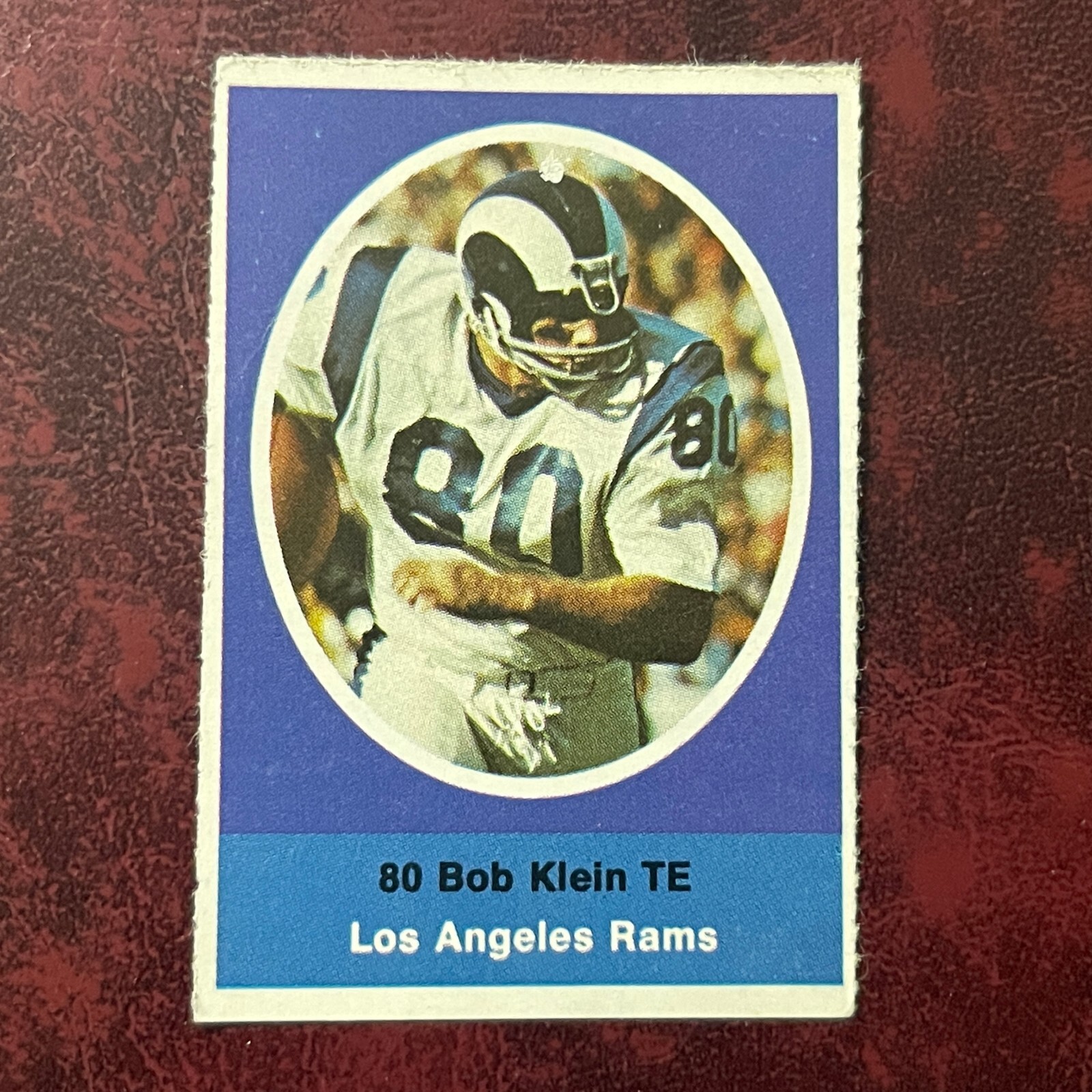 1972 Sunoco NFL Action Set BOB KLEIN ROOKIE Stamp LOS ANGELES RAMS | eBay