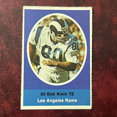 1972 Sunoco NFL Action Set BOB KLEIN ROOKIE Stamp LOS ANGELES RAMS | eBay