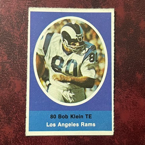1972 Sunoco NFL Action Set BOB KLEIN ROOKIE Stamp LOS ANGELES RAMS | eBay