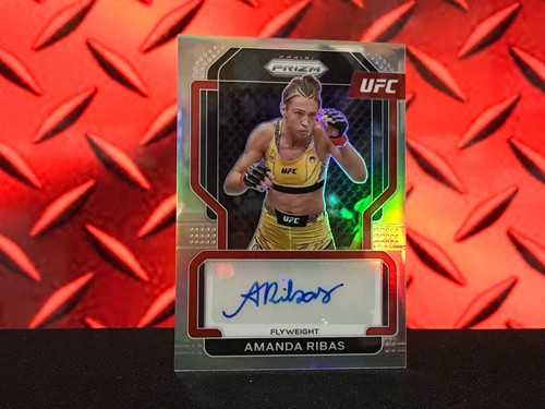 2022 Panini Prizm UFC Amanda Ribas Signatures Autograph SILVER Prizm ...