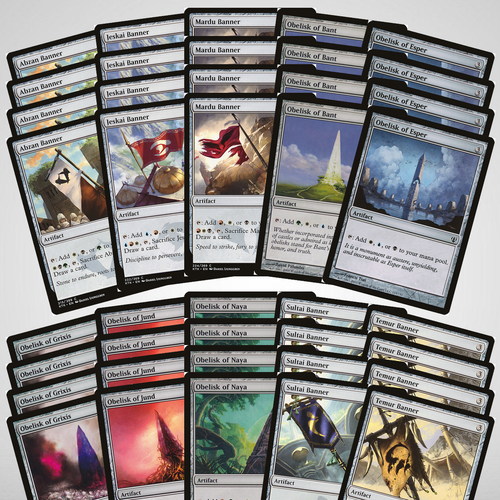 40x TRIROCKS TRI-ROCK 4x Playset of 3-Color Mana Rock Commander EDH MTG ...