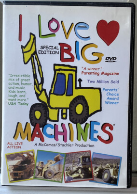 I Love Big Machines TM Books & Video 1995 1999 2005 DVD silly ...