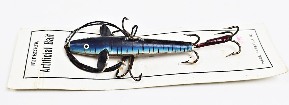 Nice Allcocks 2.5" Patent Ring Mounted Devon Minnow Lure New On Card ...