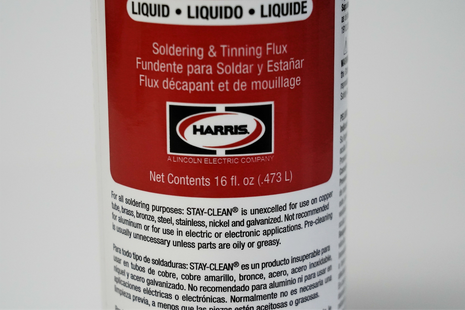 Harris SCLF16 Stay-Clean General Purpose Liquid Flux 16 oz 40003 | eBay