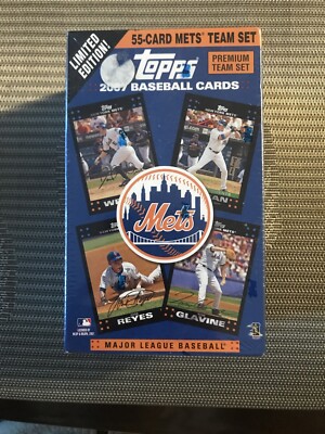 2007 TOPPS LIMITED EDITION NEW YORK METS 55 CARD PREMIUM FACTORY SEALED ...