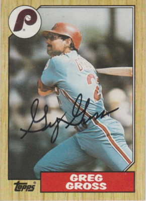 Greg Gross authentic signed autographed trading card COA | eBay