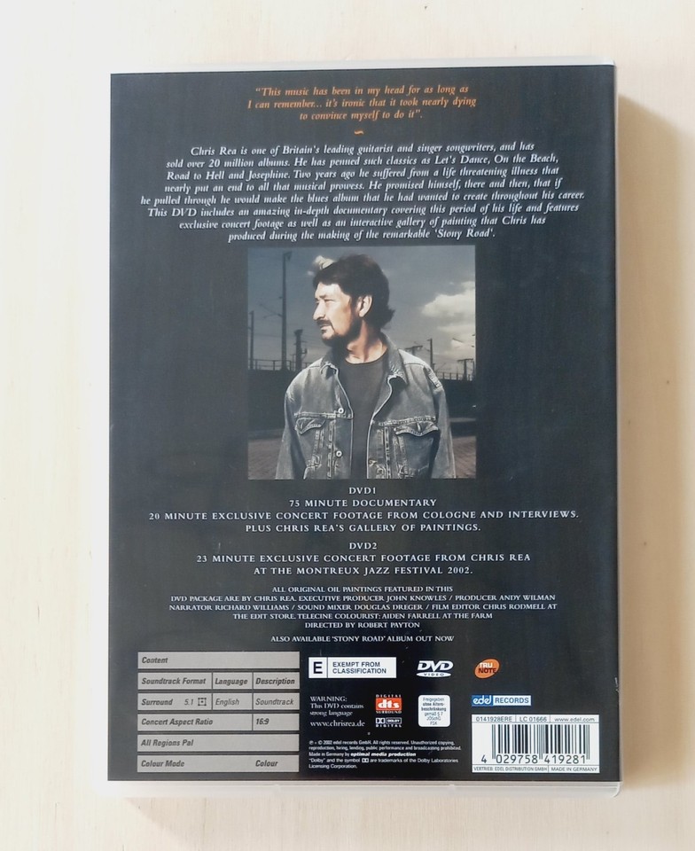 2 DVD CHRIS REA Stony Road 2002 Germany EDEL | eBay
