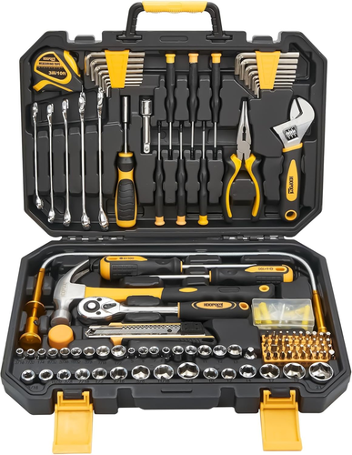159 Piece Tool Set, Tool Box Kit for Mechanic and Car, General ...
