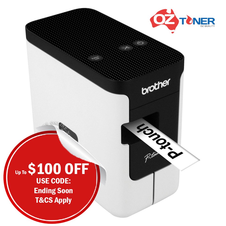 Brother PT-P700 P-Touch Desktop Thermal PC Connectable Label Maker+Auto ...