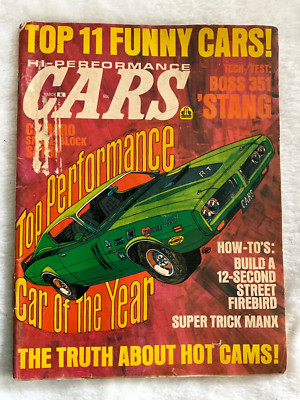 1971 Hi-Performance Cars Charger Boss 351 Mustang AC Cobra Super Manx ...