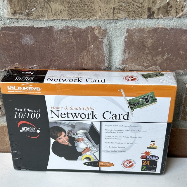 Linksys Internal Ethernet Network Card NC100 Ver 2 Cat 5 for sale ...