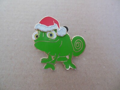 Disney pin Paris DLP Rapunzel Tangled Pascal santa hat Christmas LE ...