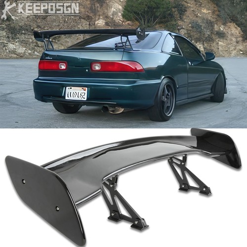 57" Rear Trunk Spoiler Racing GT Wing Gloss Black For Acura Integra RSX ...