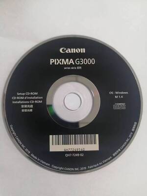 Setup Install CD ROM Disc for Windows Canon PIXMA G3000 | eBay
