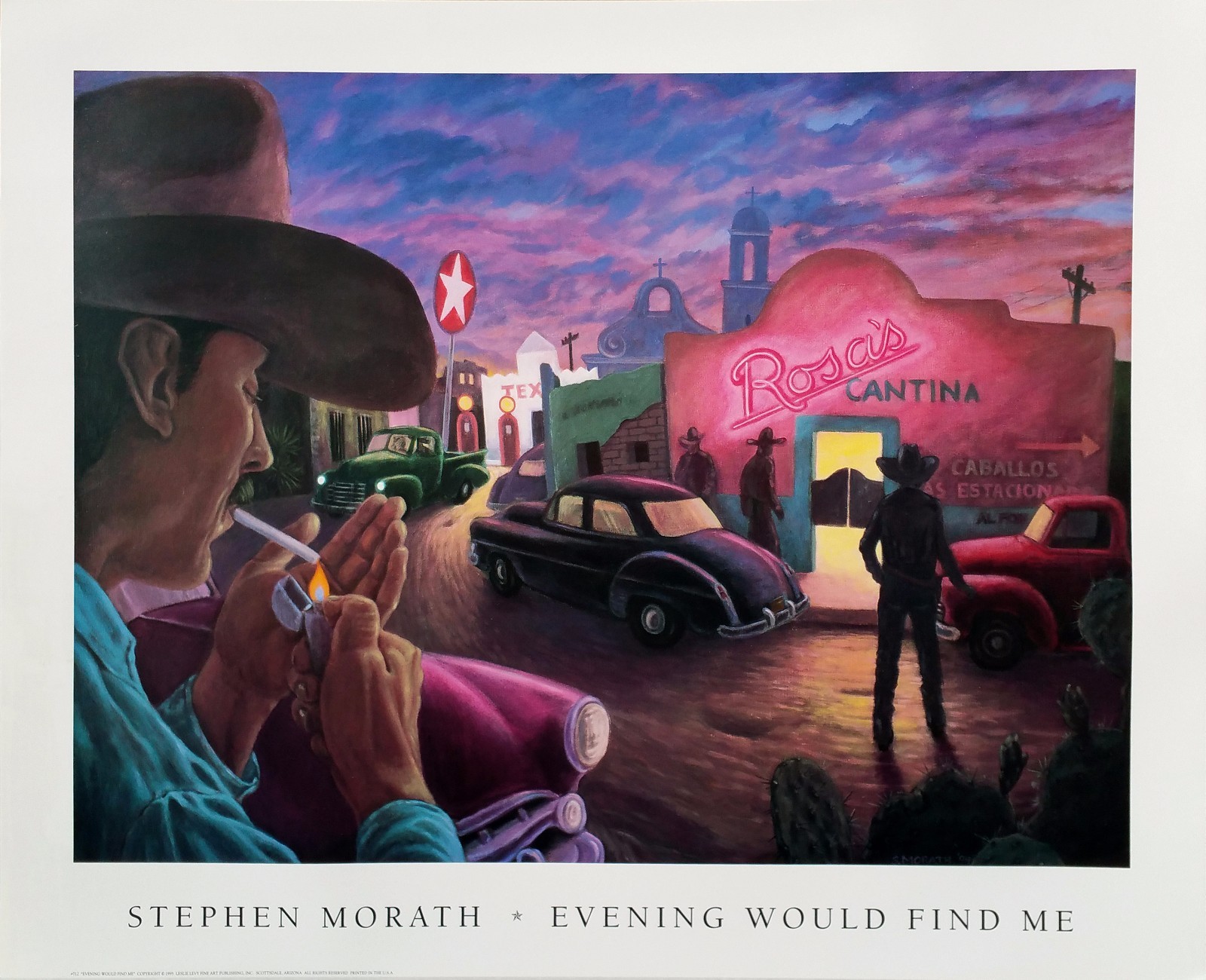 Stephen Morath, "Evening Would Find Me", poster, 22hx29w, only one left ...