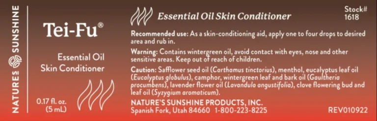 (4-PACK) Natures Sunshine Tei-Fu Essential Oil Skin Conditioner 0.17 Fl ...