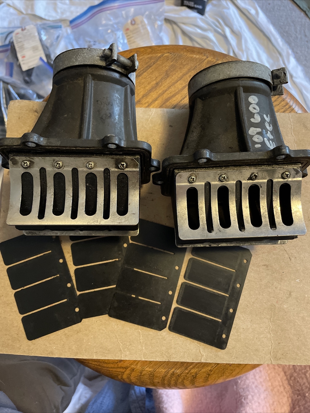 09-14 Ski doo Summit 600 Intake Reed Valve Boot Socket Block Assy ...