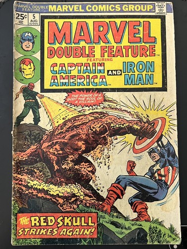 Marvel Double Feature #5 Marvel Comics Captain America Iron Man Aug ...