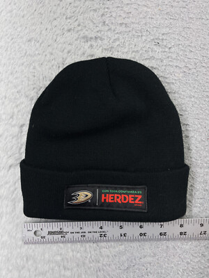 Anaheim Ducks Beanie Toque Adult One Size Black Acrylic NHL Reebok Made ...