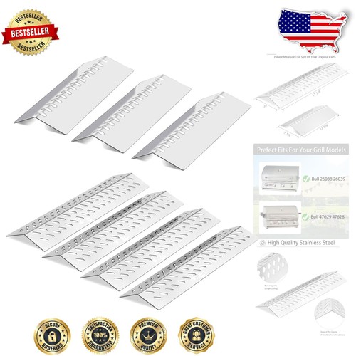 Premium 3-Piece & 4-Piece Heat Plate Set for Bull 4 Burner & Cal Flame ...