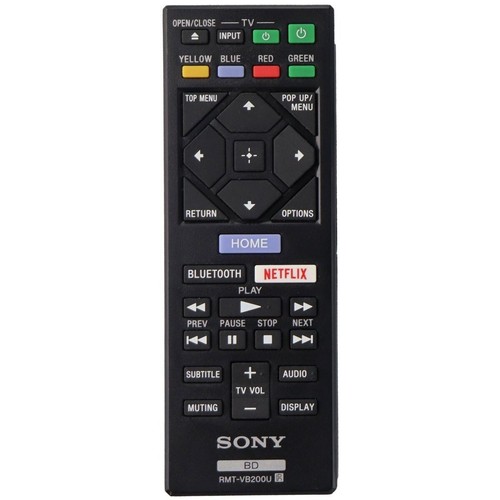 Sony Remote Control (RMT-VB200U) for Select Sony Blu-Ray Players ...