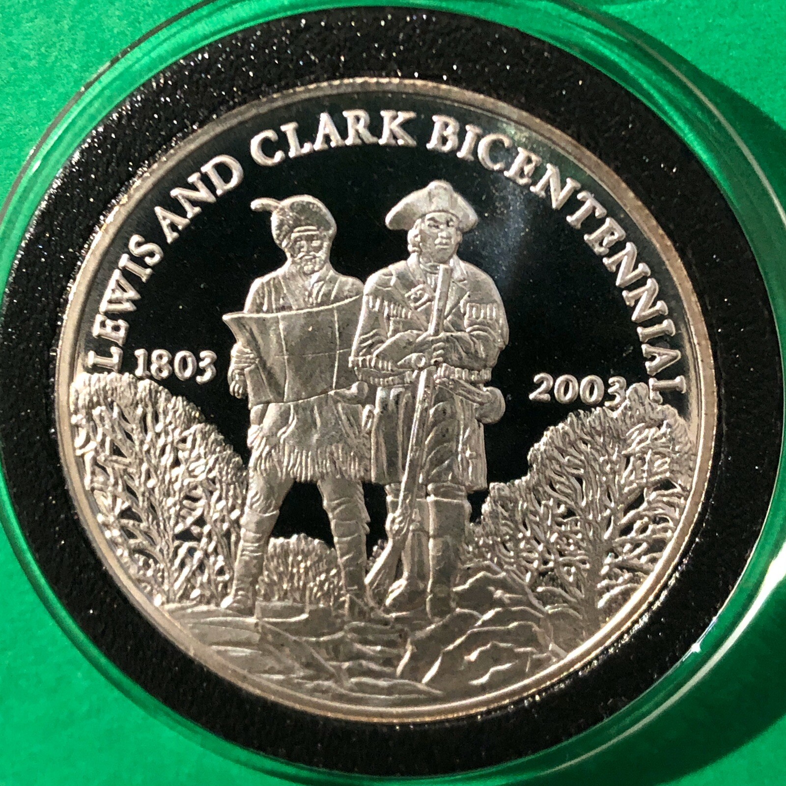 Lewis & Clark Peace & Friendship Coin 1 Troy Oz .999 Fine Silver Round ...
