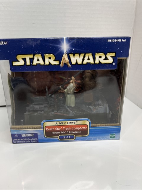 Hasbro Star Wars Death Star Trash Compactor Princess Leia Chewbacca 1 ...