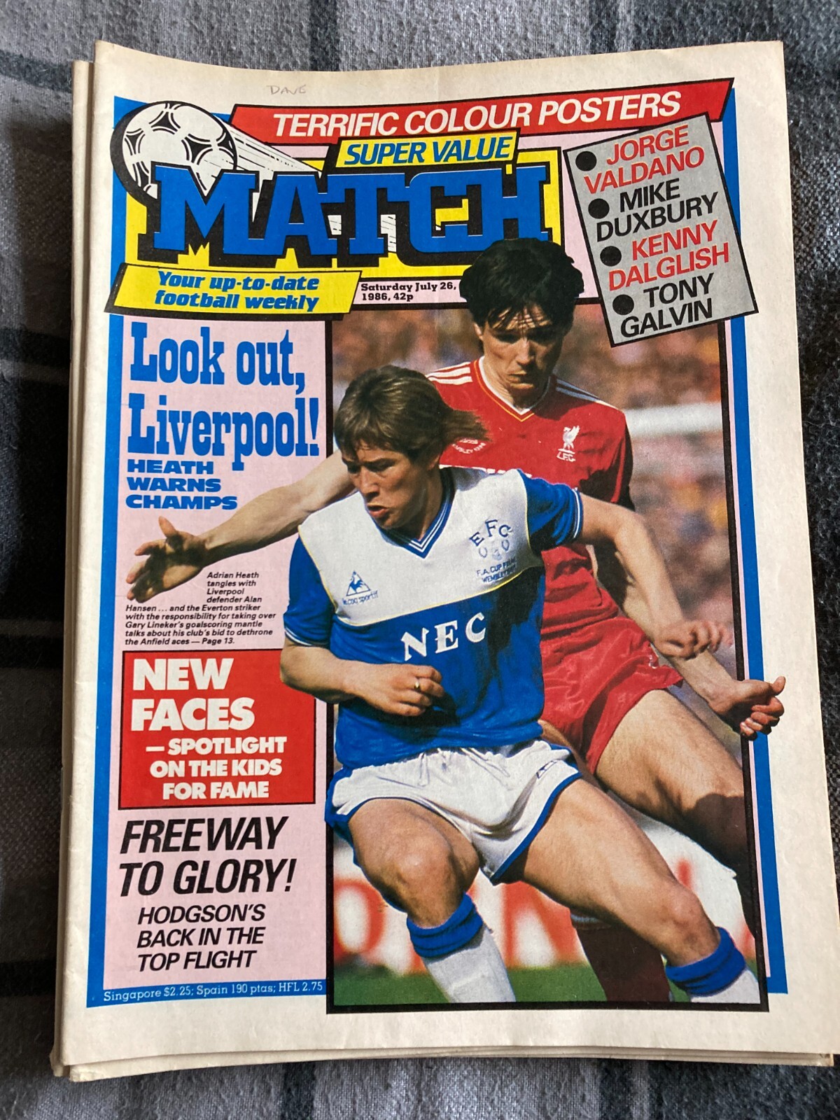 Match weekly football magazines 1980s 1990s including World Cup Euros ...