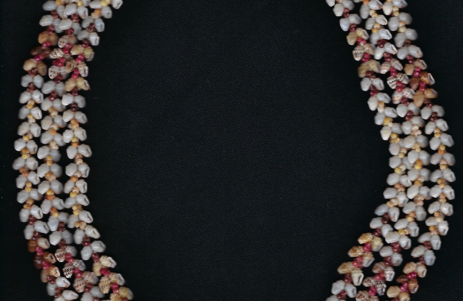 GENUINE HAWAIIAN NIIHAU 24-1/2, 26, 28 INCH CASCADING 3-STRAND ...