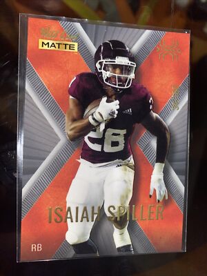 Isaiah Spiller 2022 Wild Card Matte X-Plode Chase Gold MXP-21 #34/100 ...