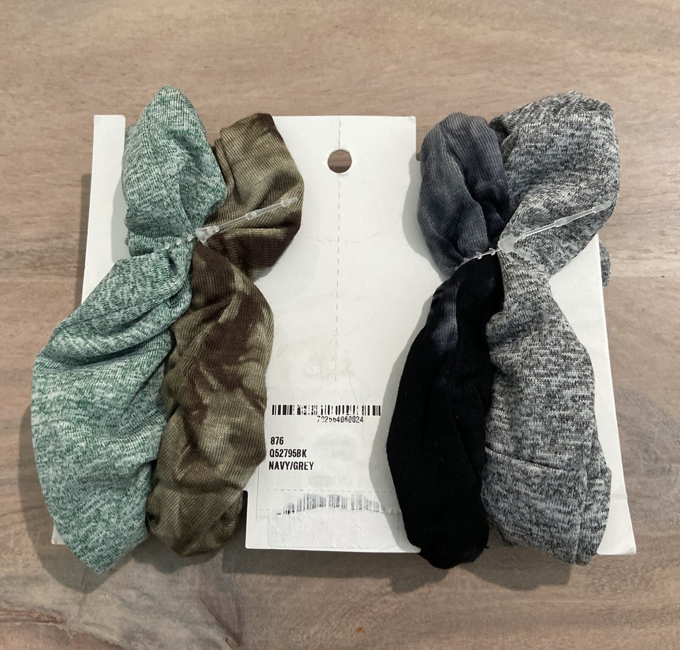 NIP Nordstrom Rack Multi Color Scrunchie Set of 4 | eBay