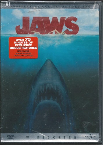 Jaws (DVD, 2000, Anniversary Collector Ed w/ 75 Bonus mi Unopened Low ...