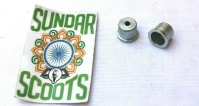 LAMBRETTA GP,LI,SX & TV ZINC PLATED METAL REAR BRAKE CABLE FERRULES X 2 ...