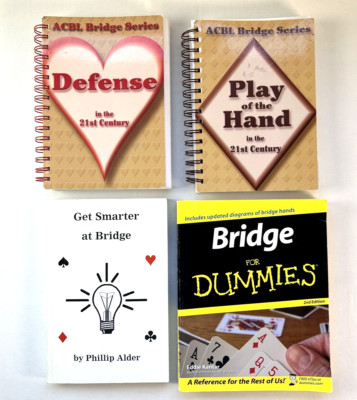 ACBL Bridge Series 4 Book Lot + Get Smarter At Bridge & Bridge for ...