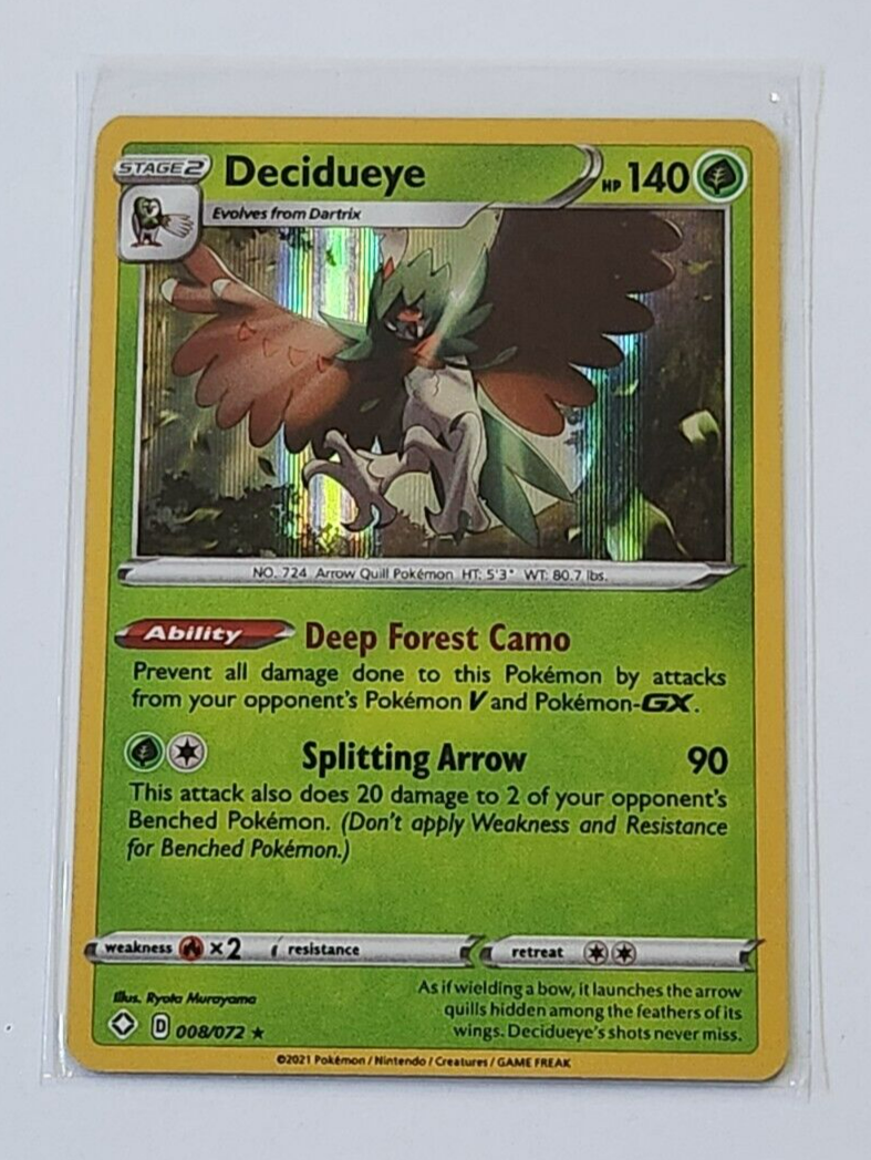 2021 POKEMON DECIDUEYE HOLO TRADING CARD | eBay
