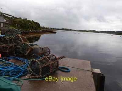 Photo 6x4 Dunvegan Pier Garrachan The Lobster pots stored on the pier ...