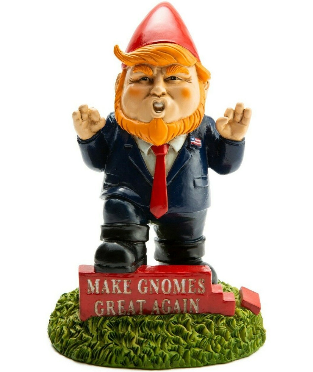 DONALD TRUMP GARDEN GNOME - Outdoor Home Yard Lawn Statue Sculpture ...